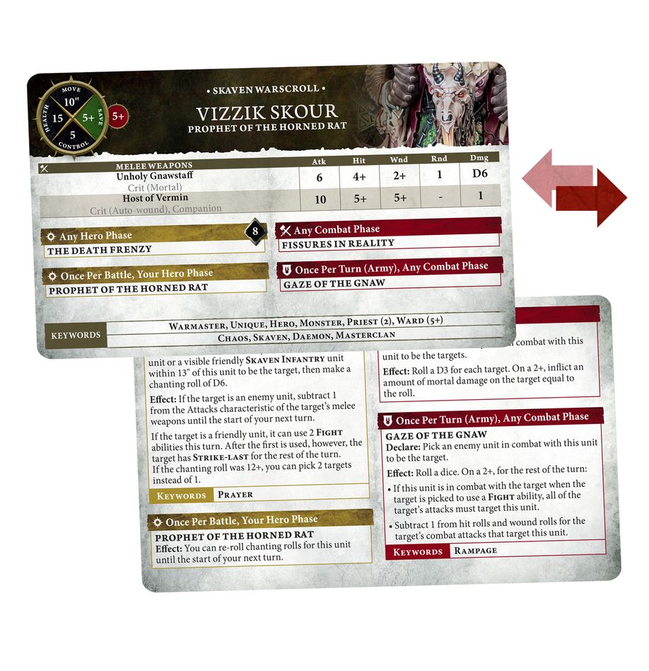 Age of Sigmar Skaven: Warscroll Cards – Common Ground Games