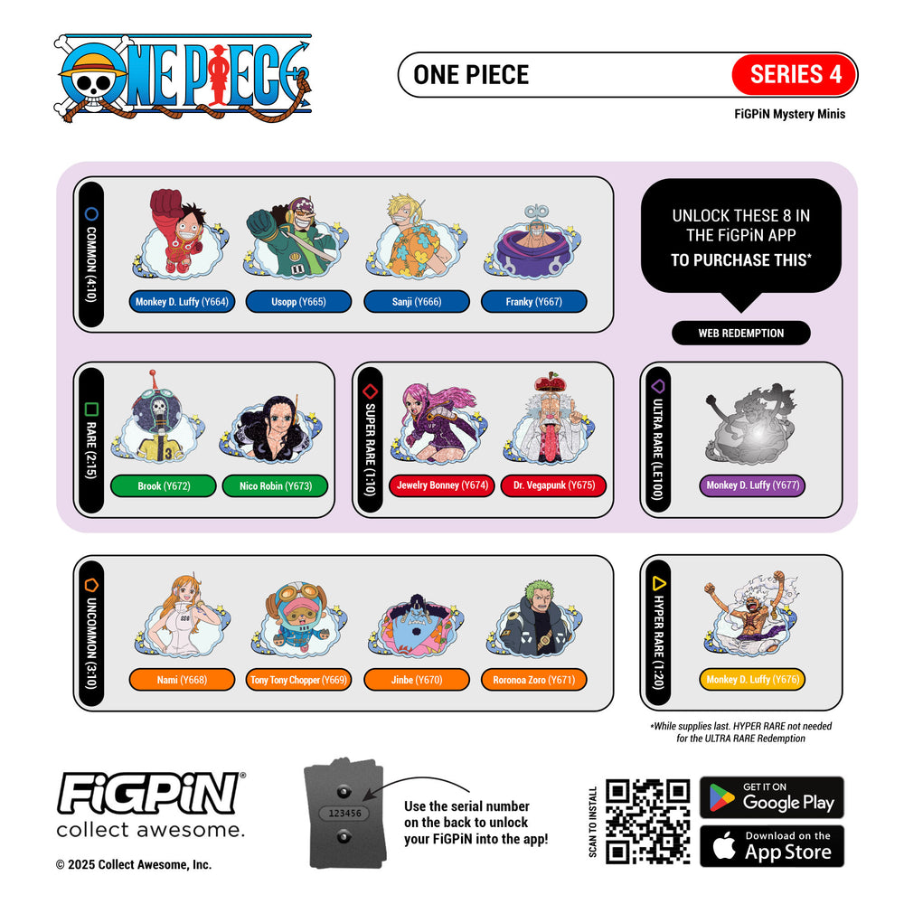 FigPin One Piece Mystery Pins Series 4 – Common Ground Games